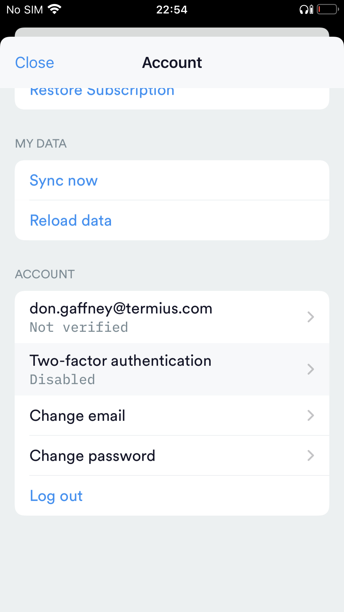Account Management – Support Portal